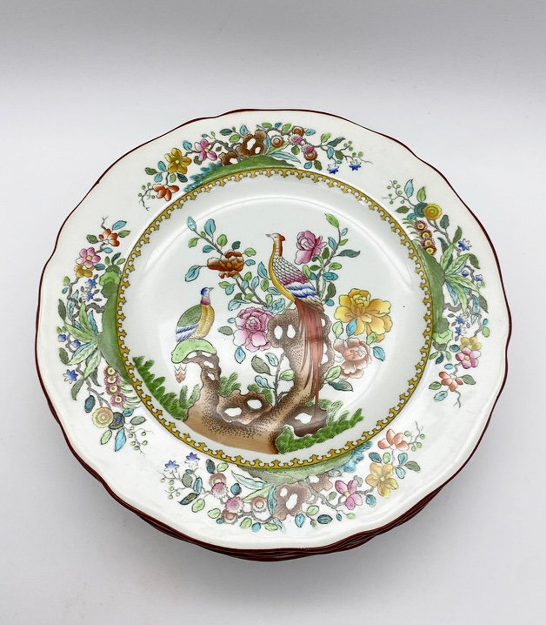 Set of 8 Antique Spode Copeland Dinner Plates - Etsy