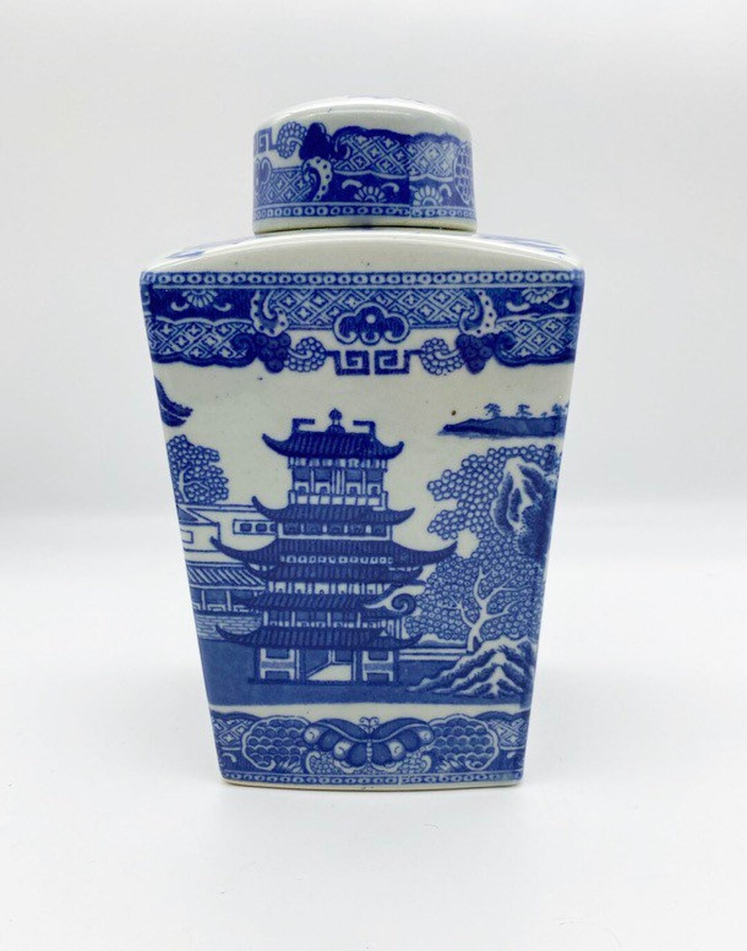 Antique Tea Caddy, Ironstone Jar, Ringtons Tea Caddy, Jar With Lid ...