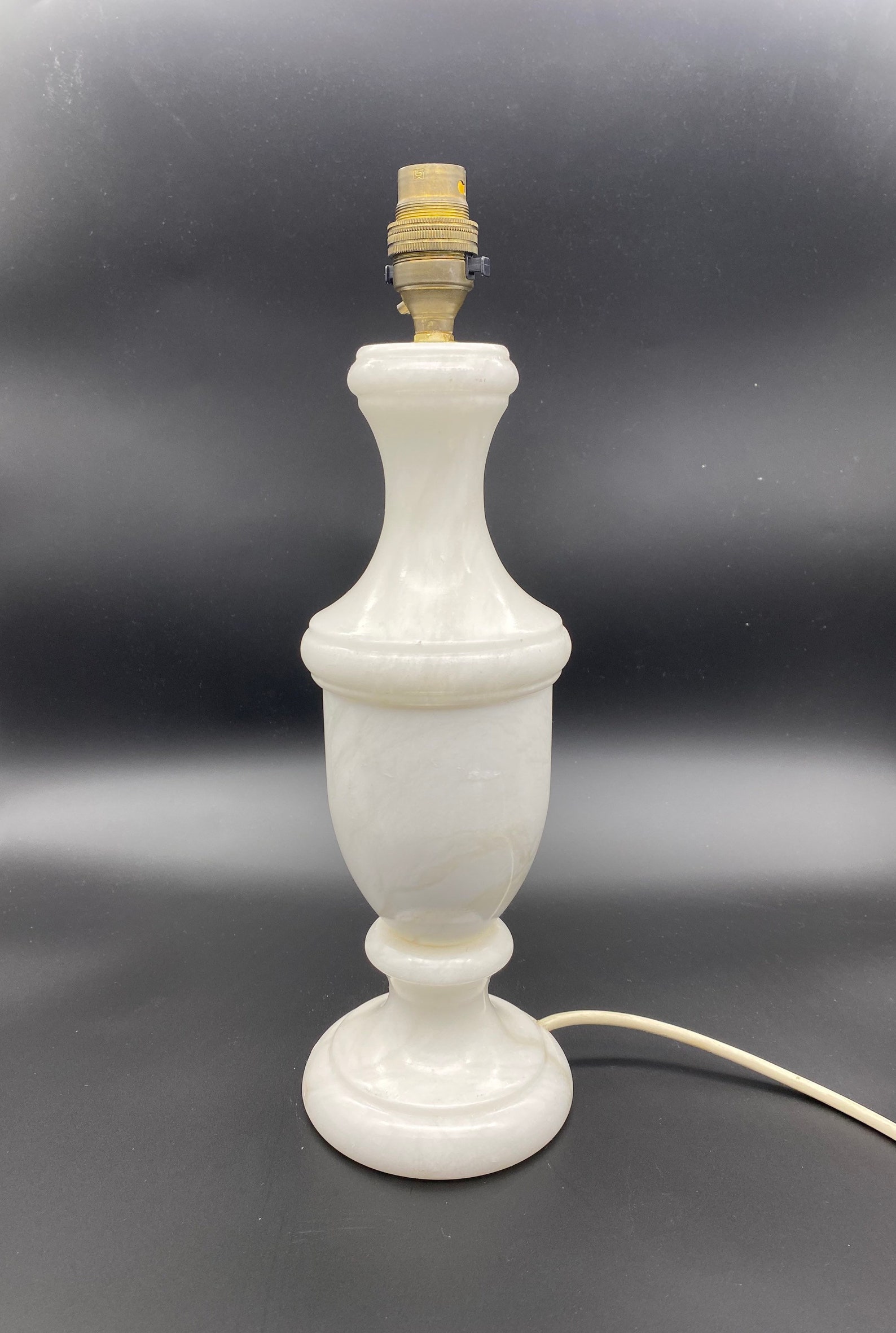 Vintage BHS White Onyx Large Table Lamp Base | Etsy