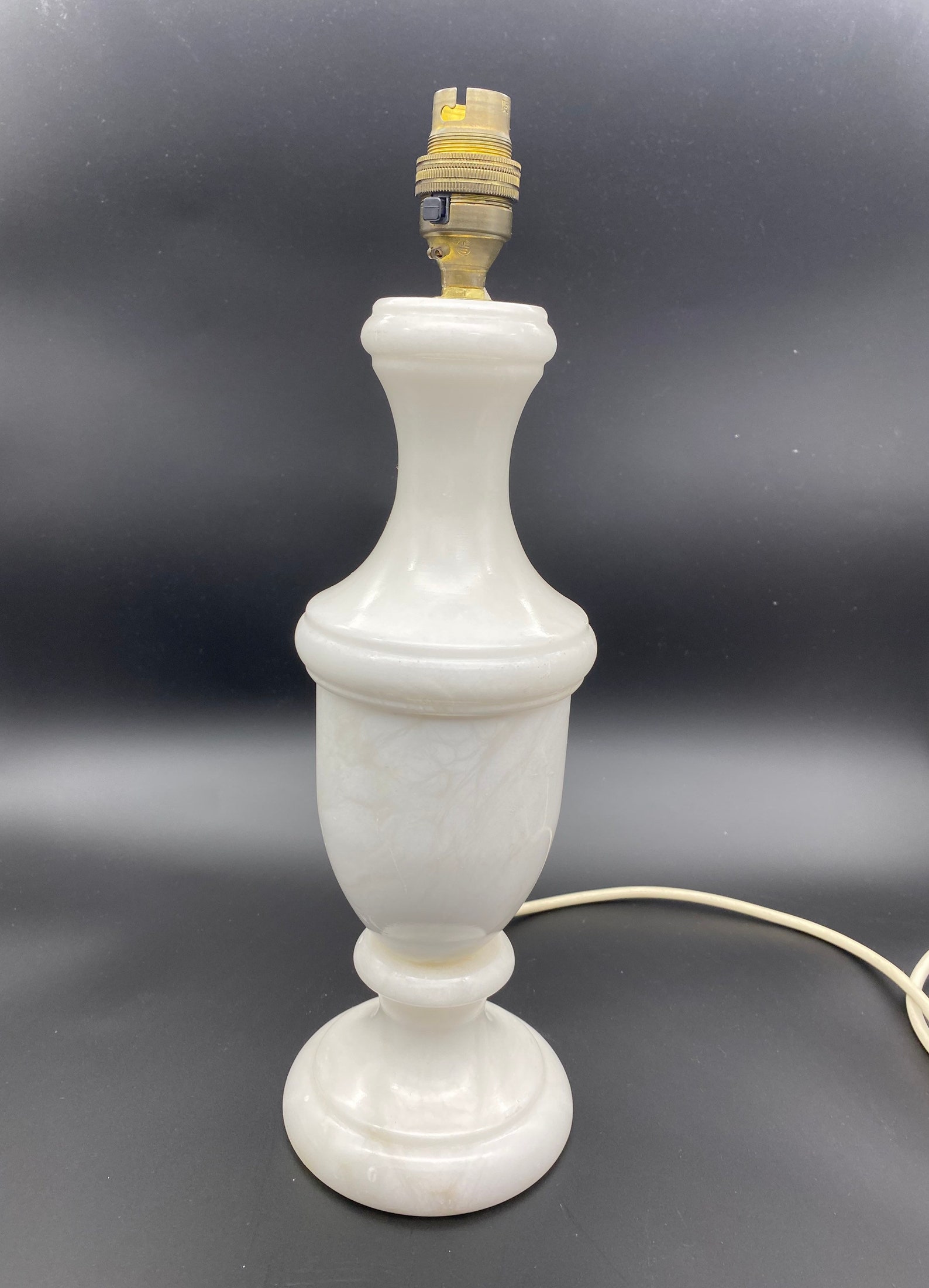 Vintage BHS White Onyx Large Table Lamp Base - Etsy