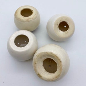 4 X Vintage Ceramic Pomander Balls Yellow Floral - Etsy