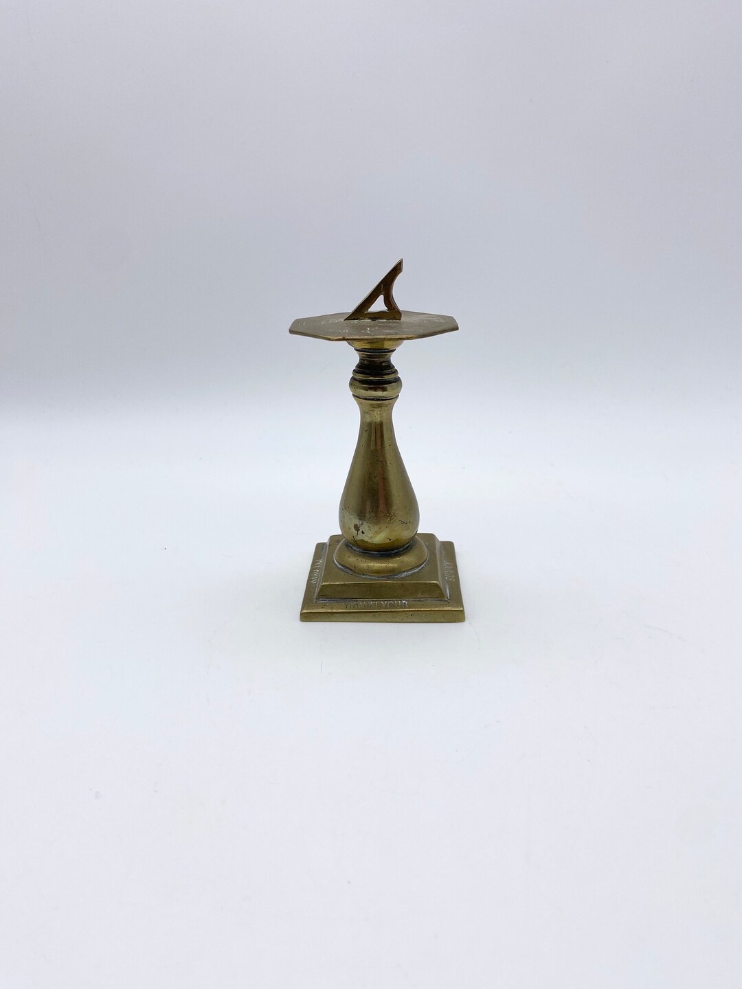 Vintage Miniature Brass Sundial, Sun Clock Ornament - Etsy