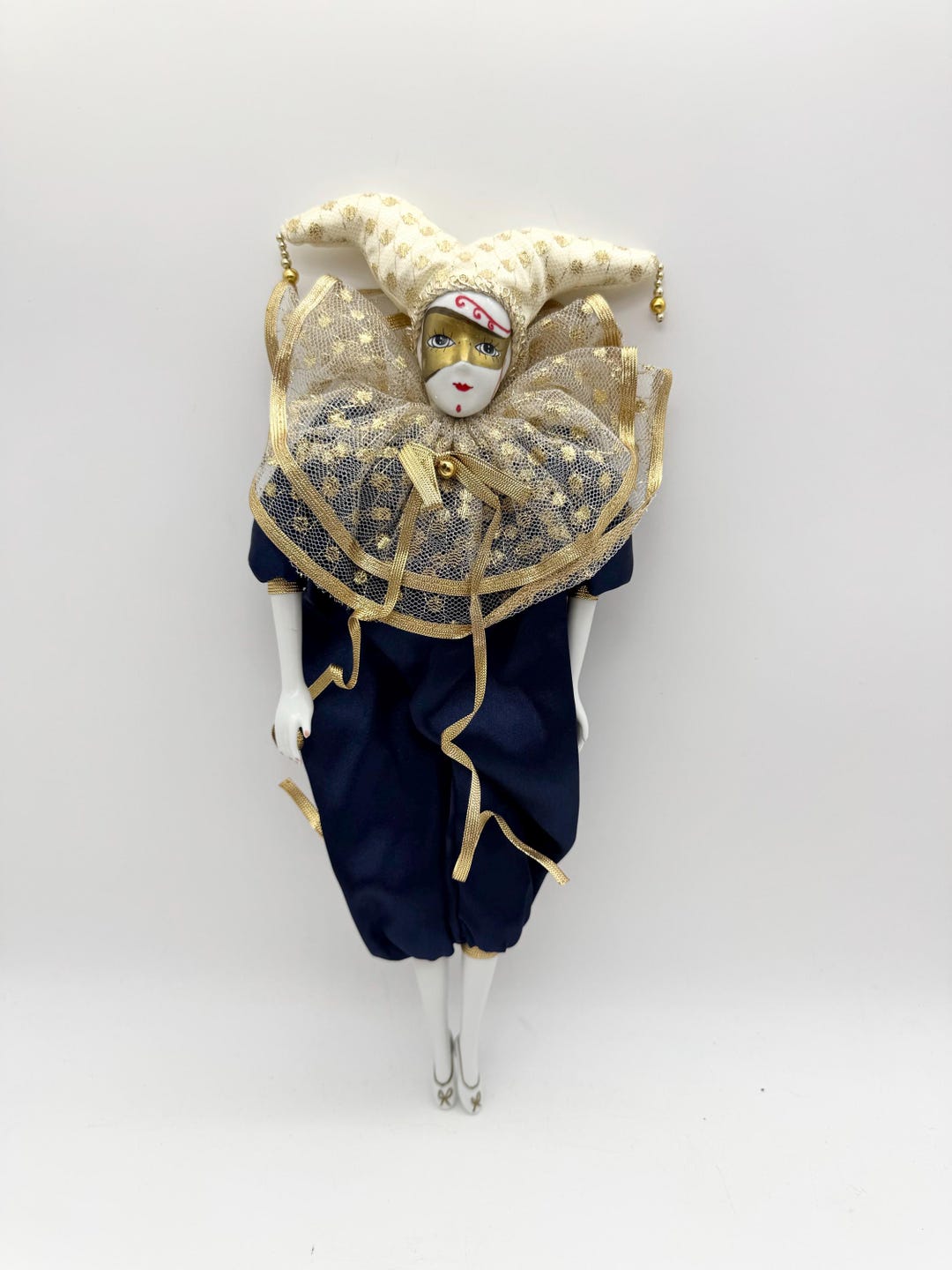 Vintage Clown Doll, Porcelain Jester Doll - Etsy