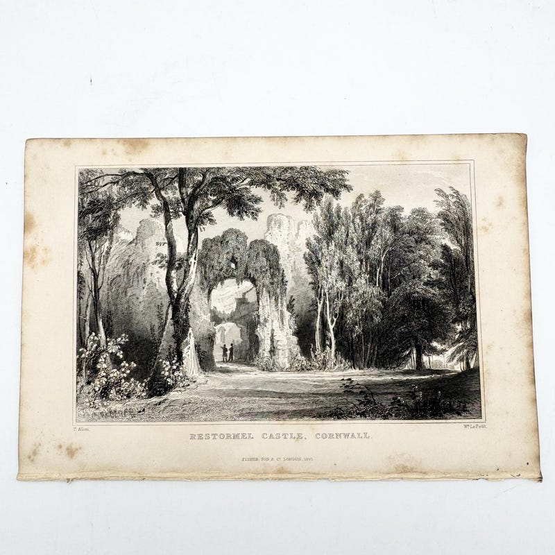 English Castle Engraving - Etsy UK