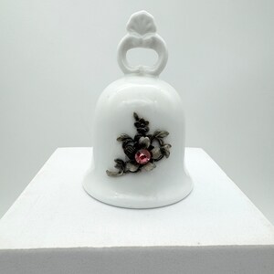 Vintage White Ceramic Bell - Etsy