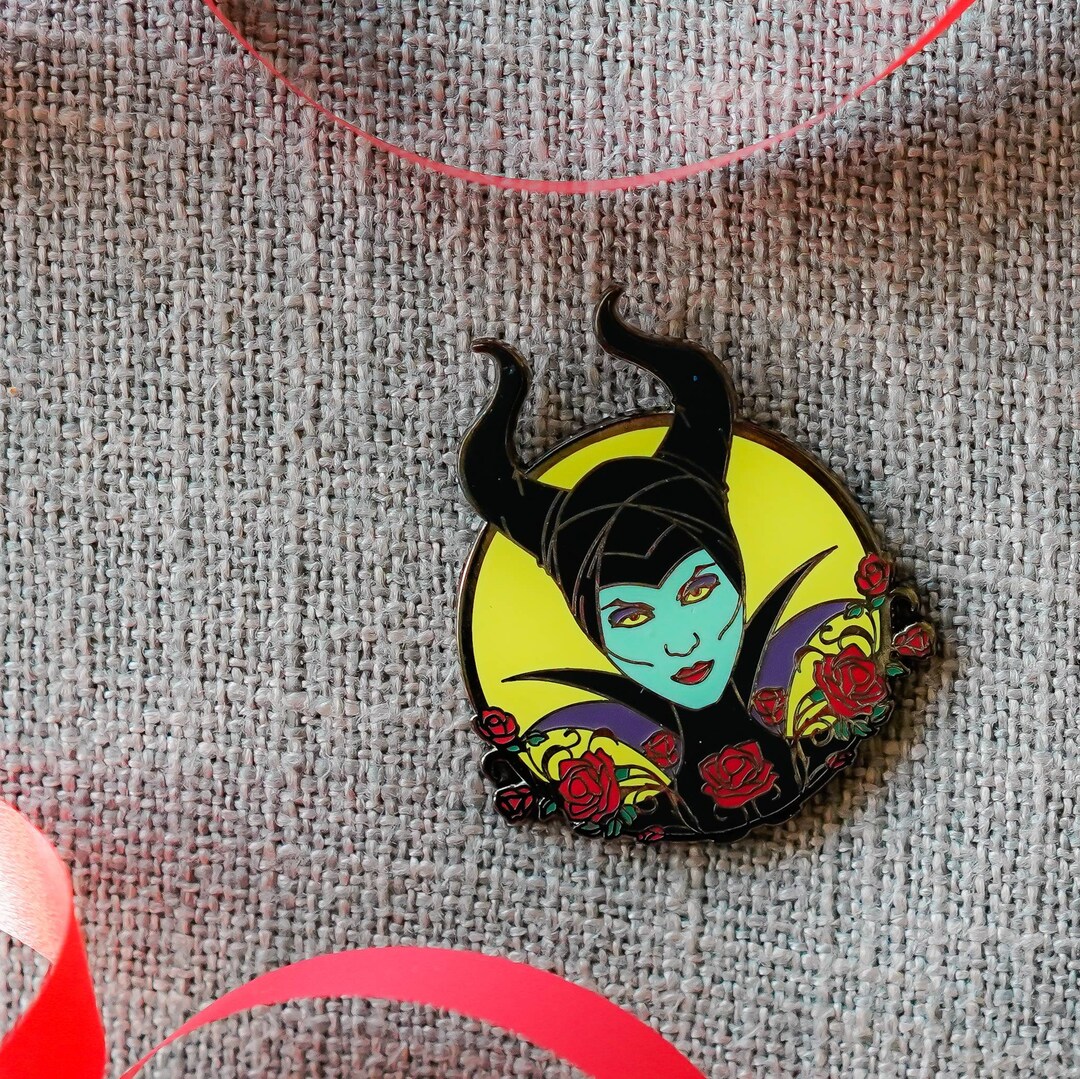 Maleficent Enamel Pin - Villain Collectible - Sleeping Beauty Fan Gift ...