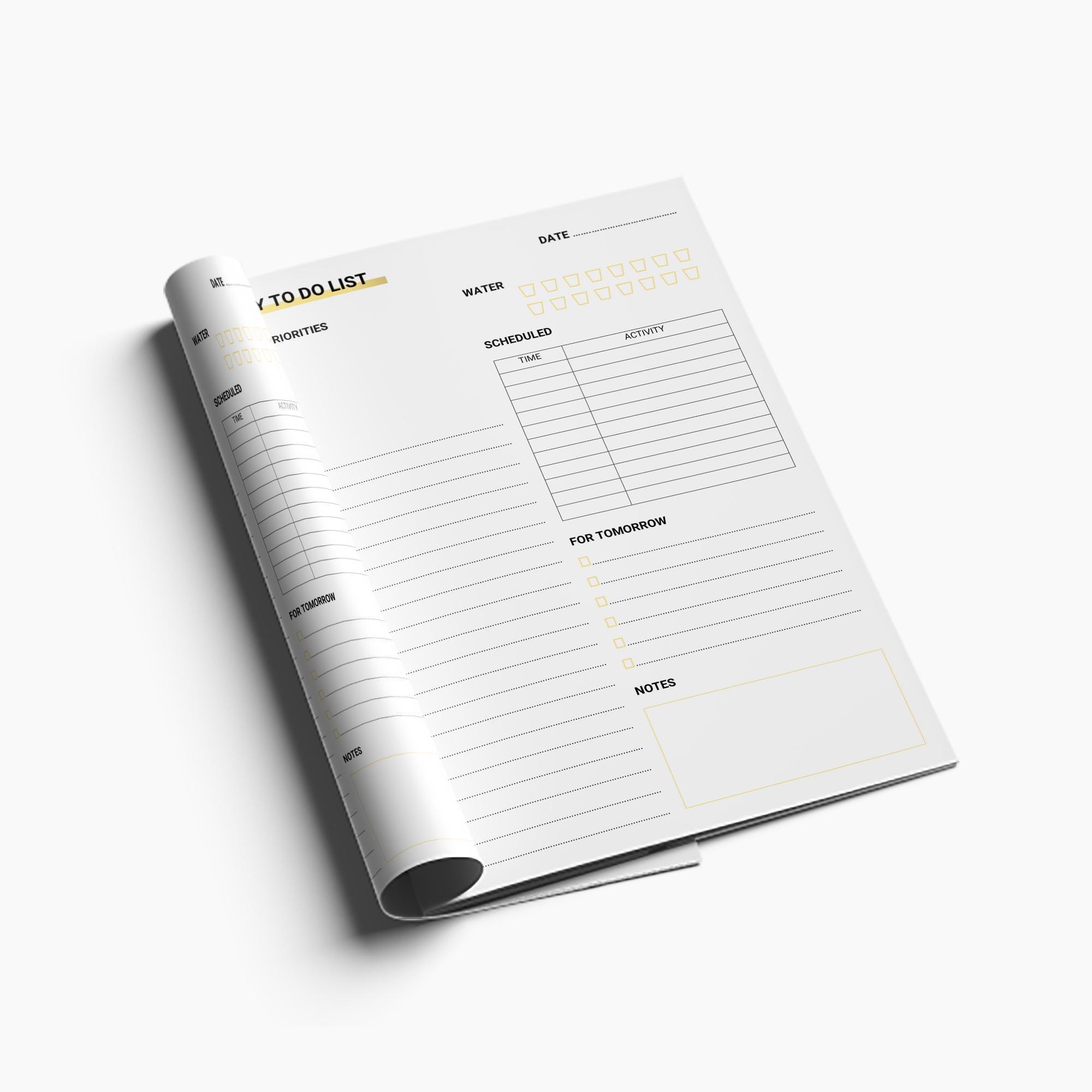 Daily Planner Printable - To-do List Printable - A4 Daily Planner ...