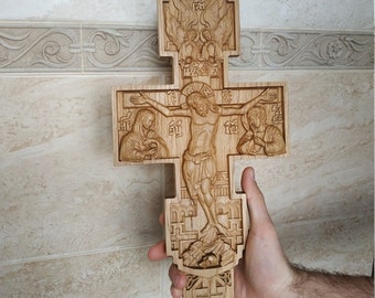 Wooden Crucifix Wood Crucifix Christianity Jesus Christ | Etsy