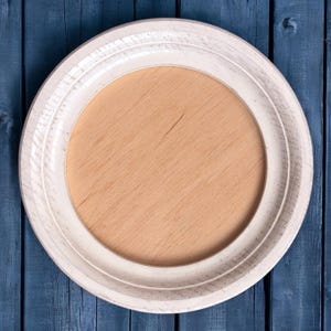 Tabletop White Round Frame, Round Picture Frame, Wooden Frame, Choose ...