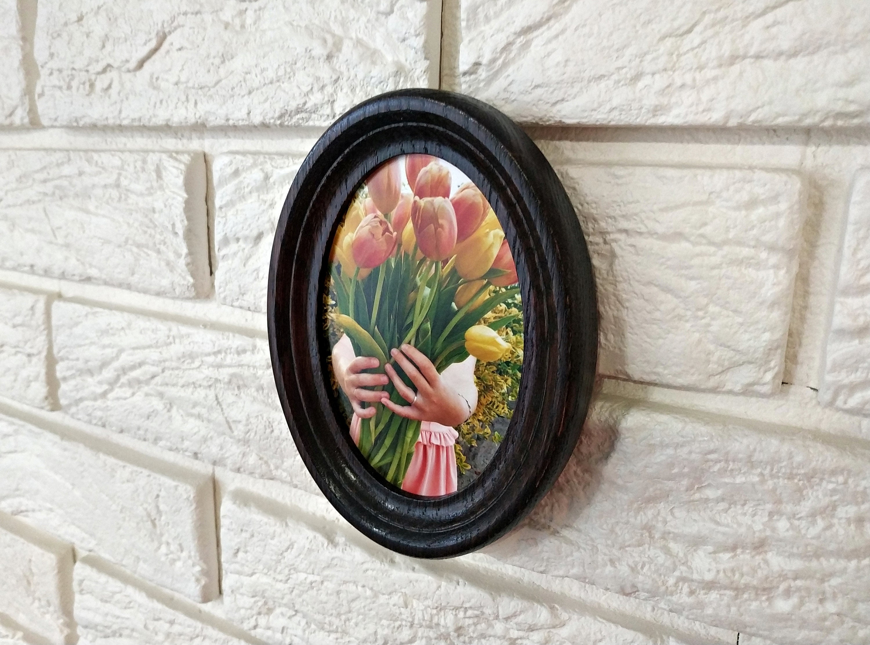 Wooden Oval Frame Oval Picture Frame Photo Frame Choose | Etsy