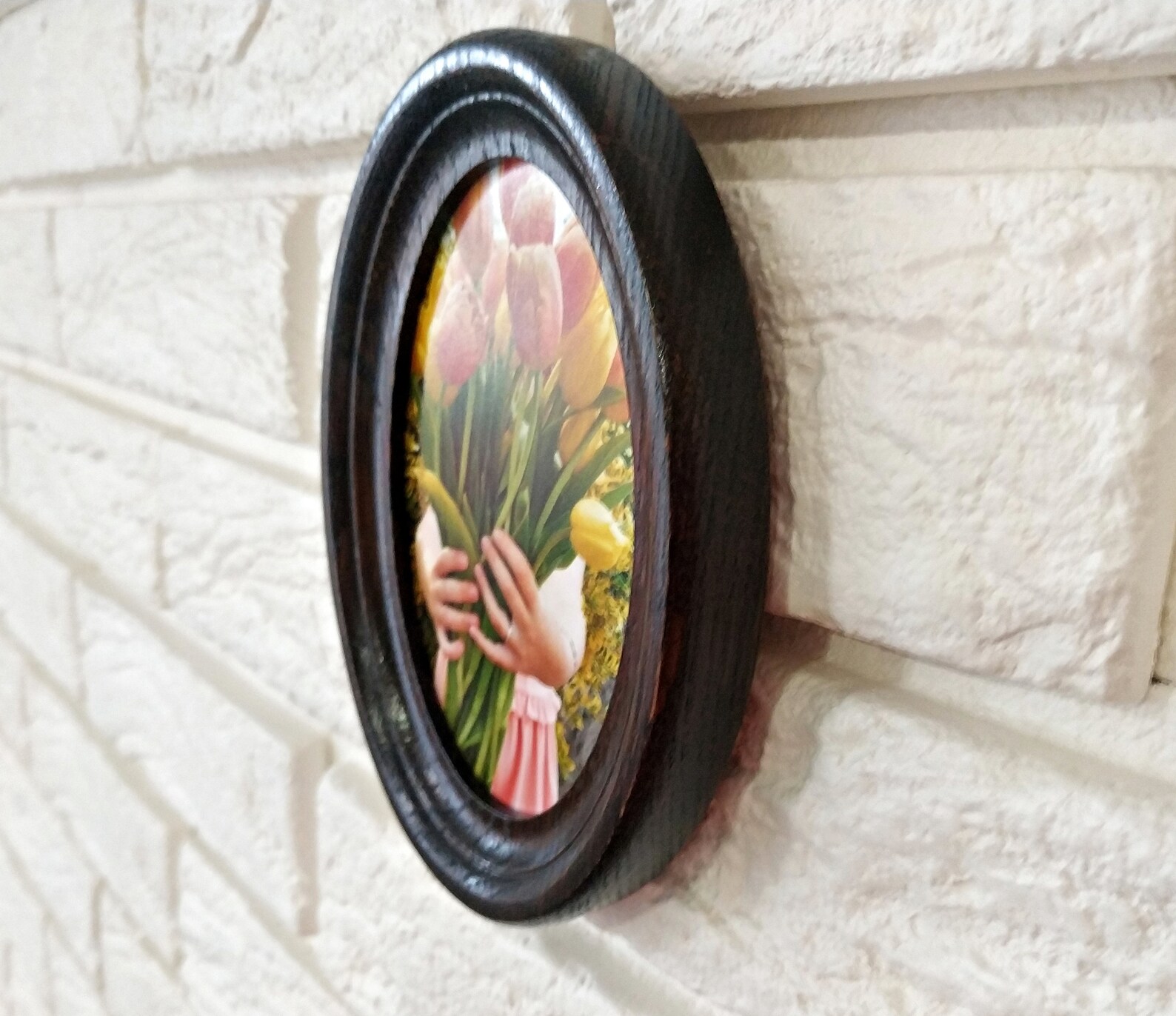 Wooden Oval Frame Oval Picture Frame Photo Frame Choose | Etsy