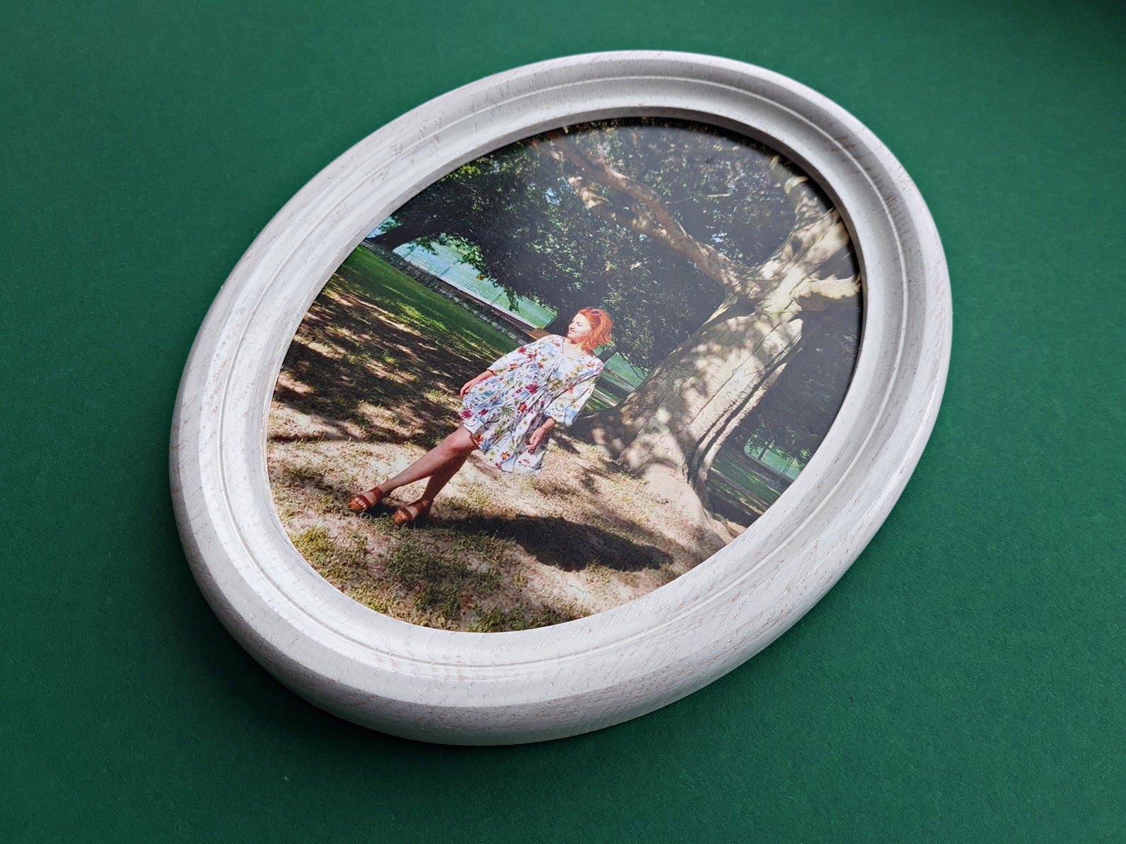 White Oval Frame Oval Frame Wooden Oval Frame Picture - Etsy