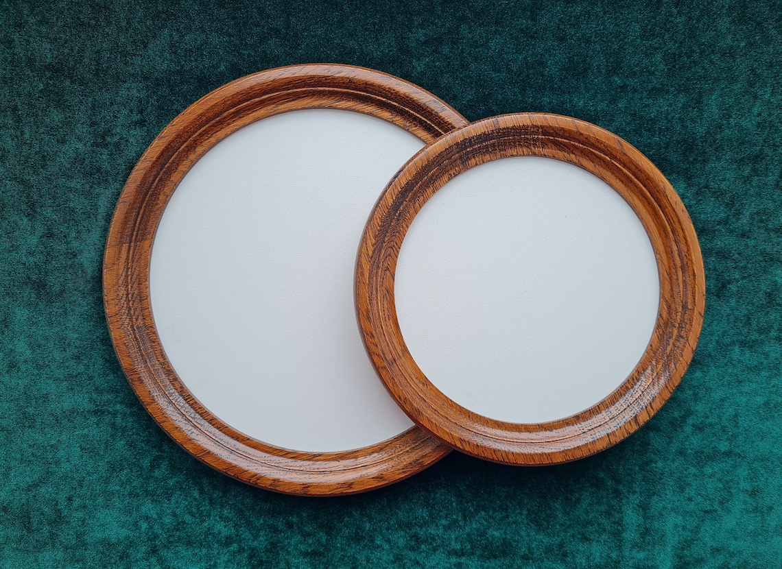 Wooden Round Frame Round Picture Frame Round Frame Choose - Etsy