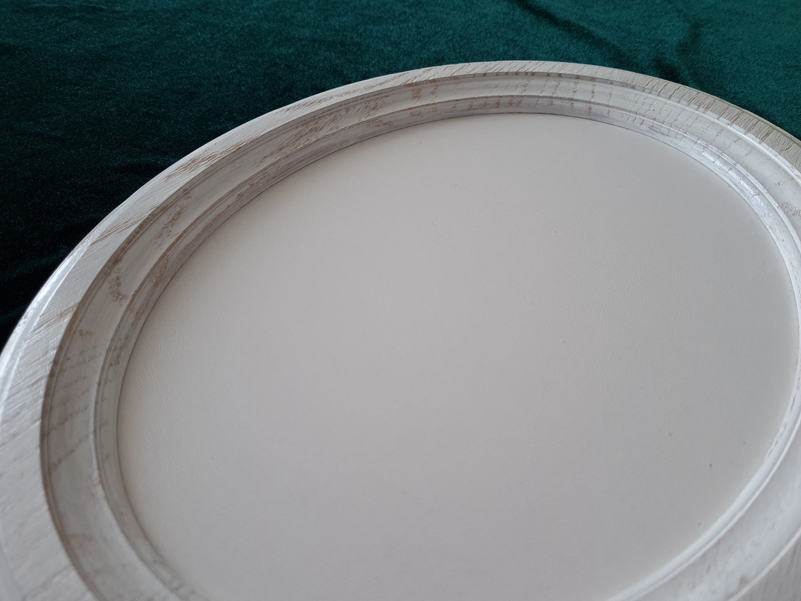 Wide White Oval Frame Oval Frame Wooden Oval Frame Picture | Etsy