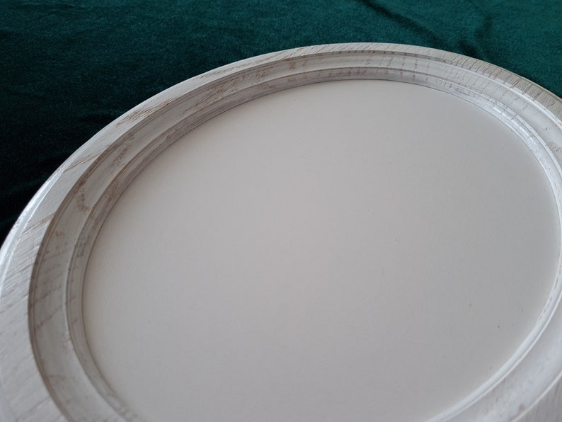 Wide White Oval Frame Oval Frame Wooden Oval Frame Picture | Etsy