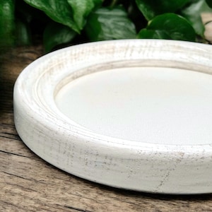 Wooden Round Frame, White Round Frame, Round Picture Frame, Round Frame ...