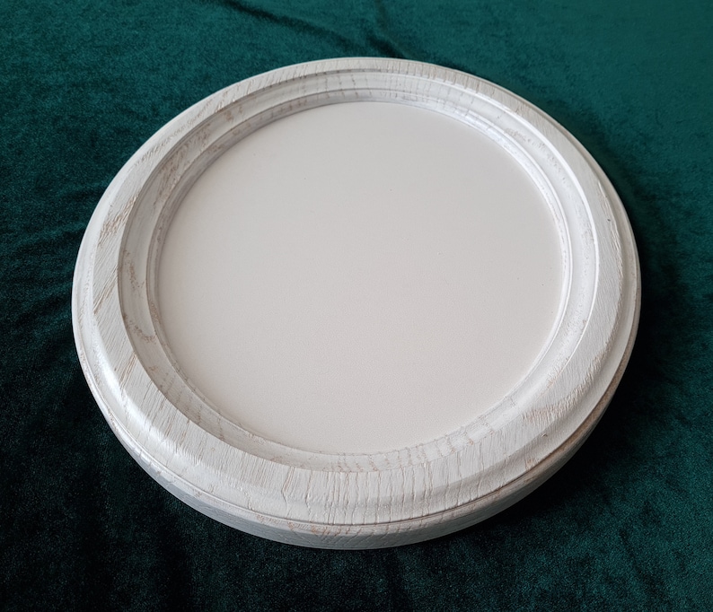 Wide White Oval Frame Oval Frame Wooden Oval Frame Picture | Etsy
