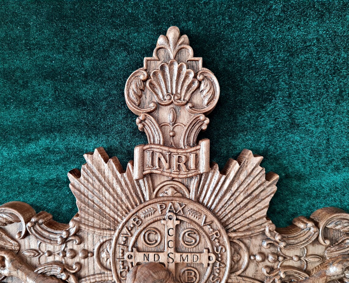 Carved Wooden Crucifix Catholic Crucifix Jesus Christ - Etsy