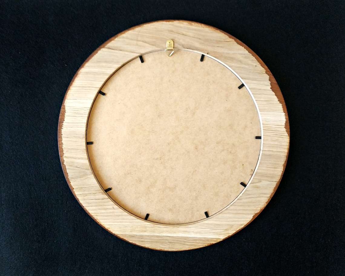 Round Frame Wooden Round Frame Round Picture Frame Round - Etsy
