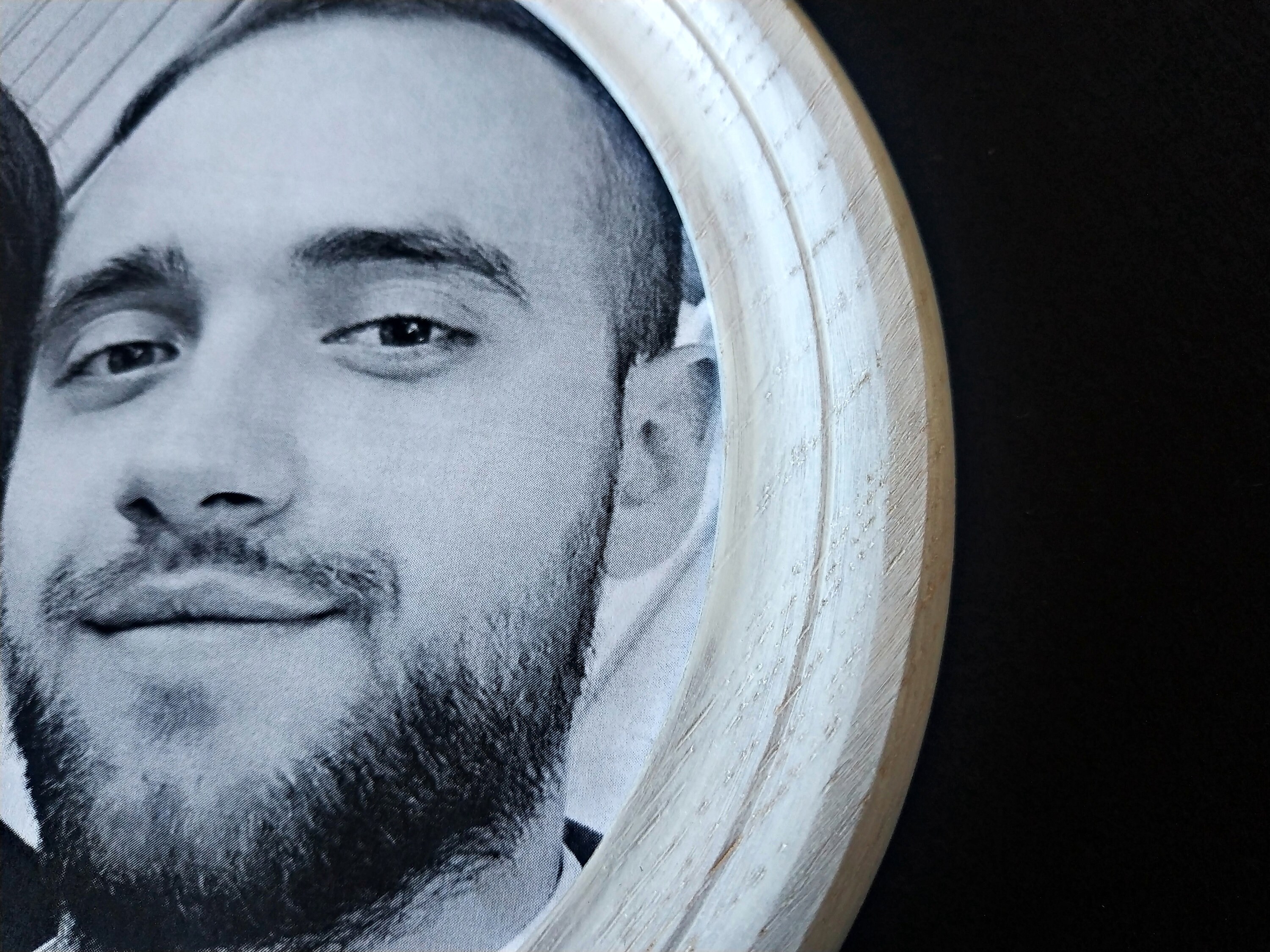 Wooden Round Frame White Round Frame Round Picture Frame - Etsy