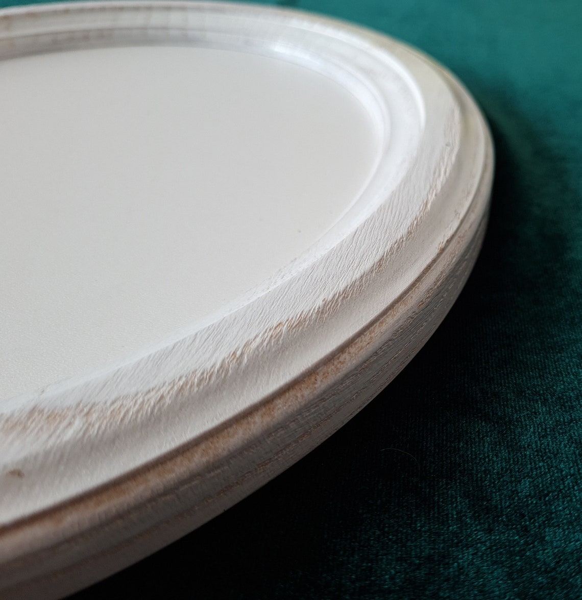 Wide White Oval Frame Oval Frame Wooden Oval Frame Picture | Etsy