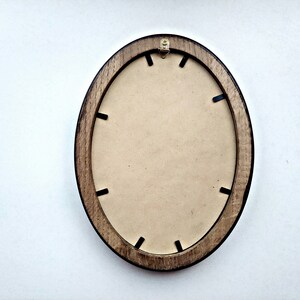 Wooden Oval Frame, Oval Picture Frame, Photo Frame, Choose Size: 3.5 X ...