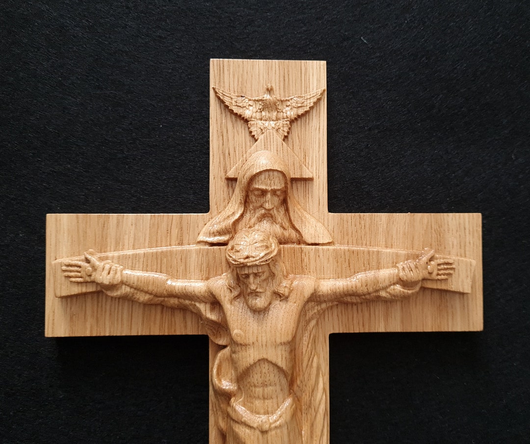 Wooden Original Crucifix, Wooden Cross, Natural Wood, Carved Cross - Etsy