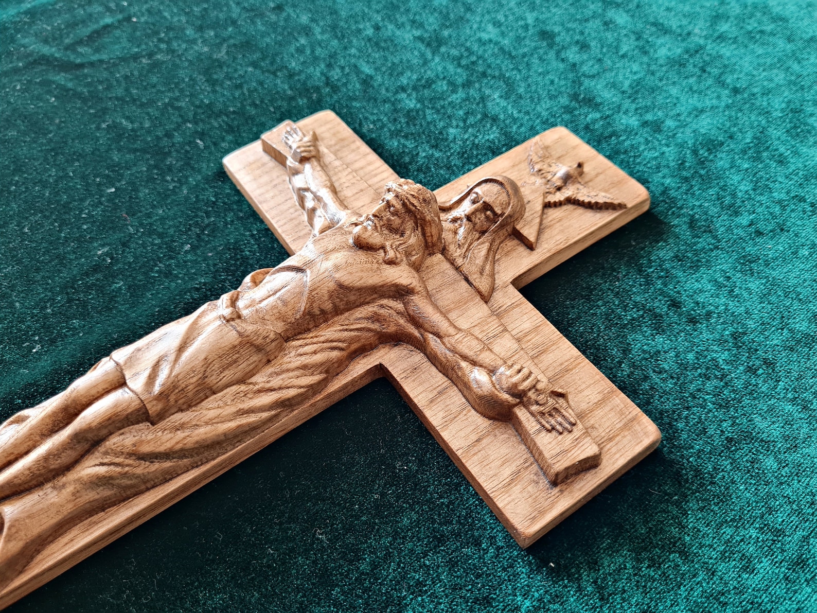 Wooden Original Crucifix Wooden Cross Natural Wood Carved - Etsy