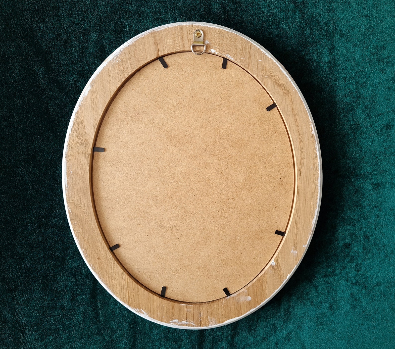 Wide White Oval Frame, Oval Frame, Wooden Oval Frame, Picture Frame ...