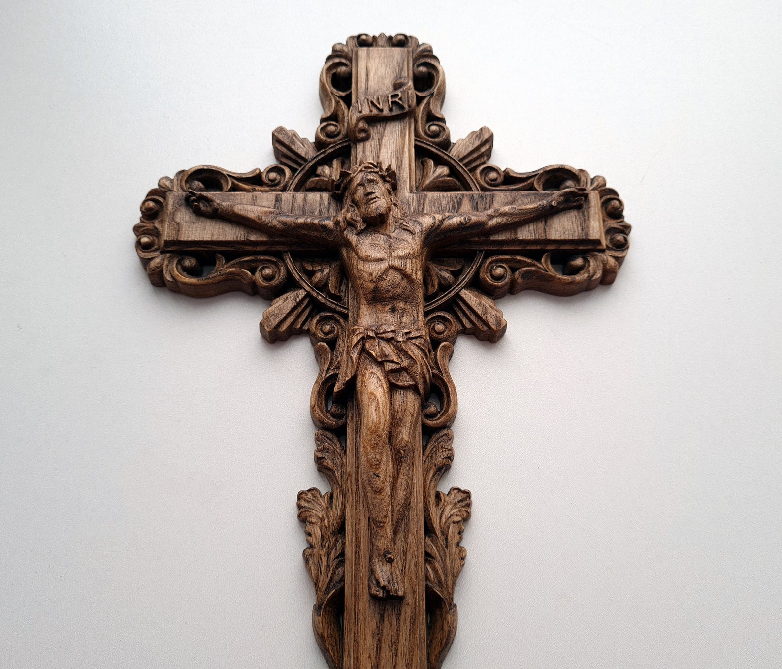 Wooden Crucifix Jesus Christ Wooden Cross Catholic Cross - Etsy