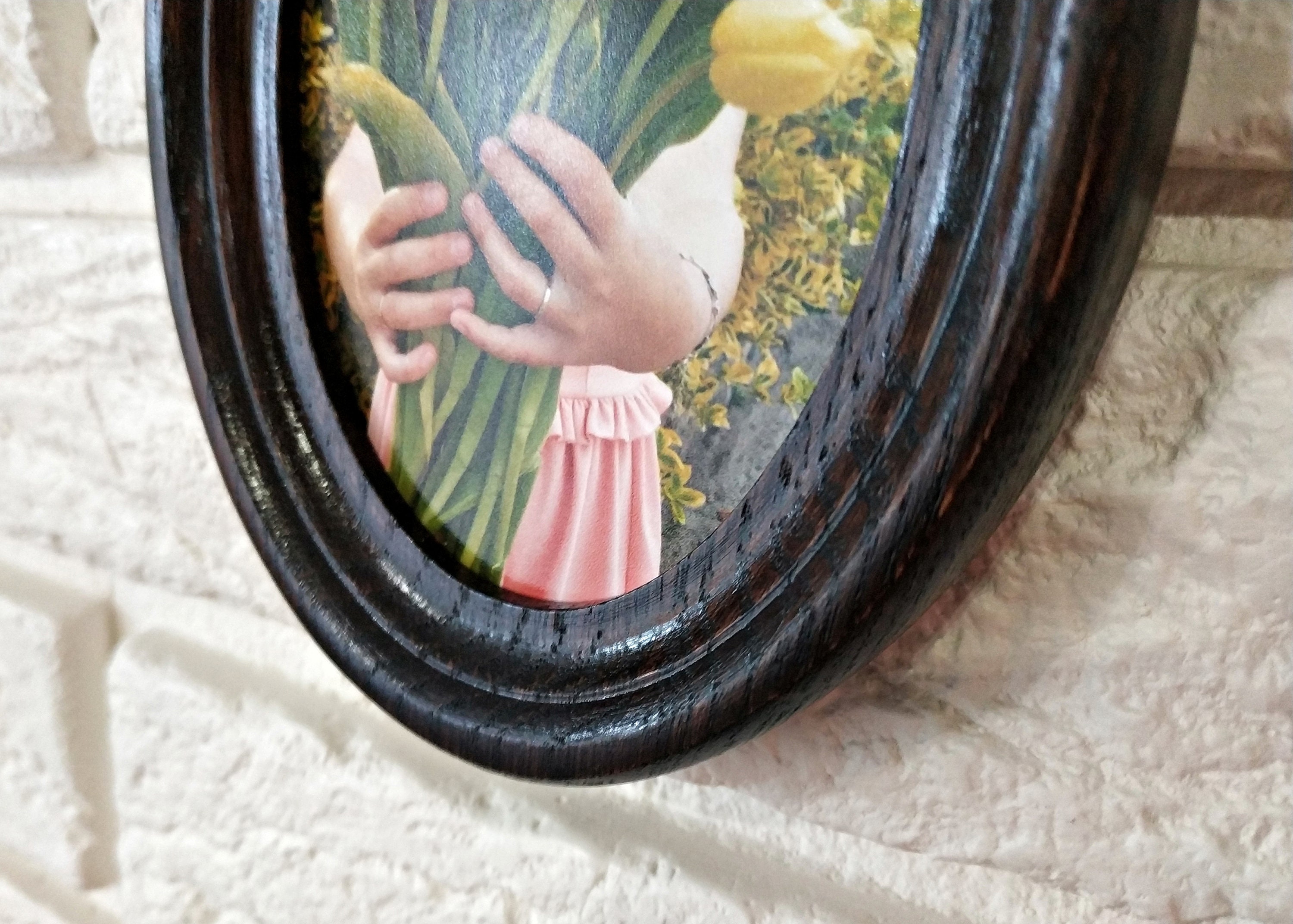 Wooden Oval Frame Oval Picture Frame Photo Frame Choose | Etsy