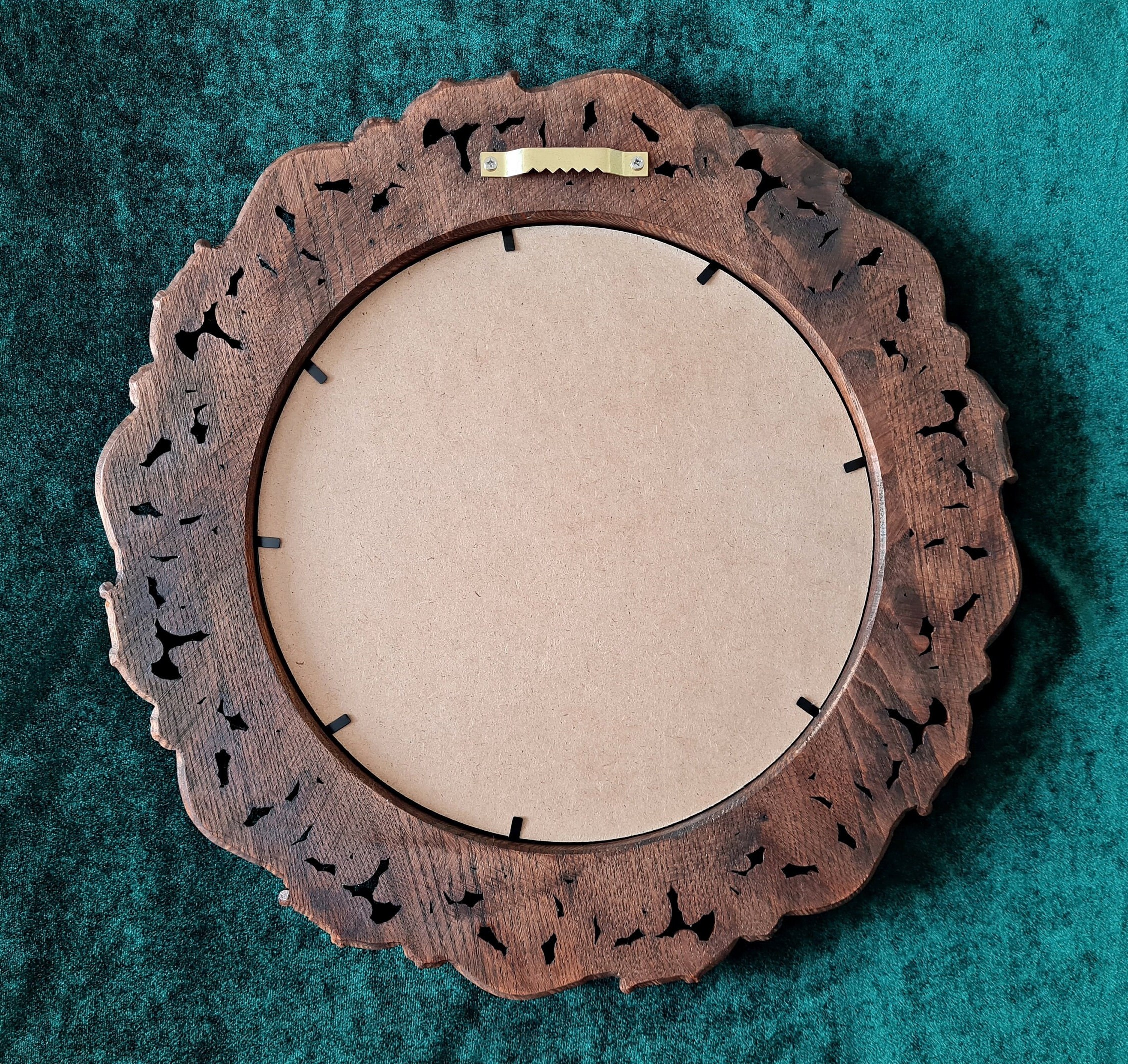 Wooden Round Carved Frame Picture Frame - Etsy