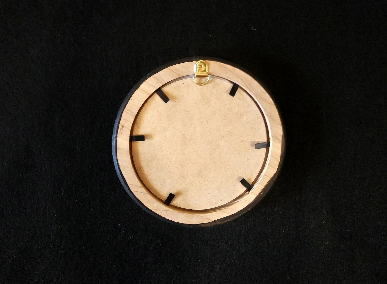 Wooden Round Frame Black Round Frame Round Picture Frame | Etsy