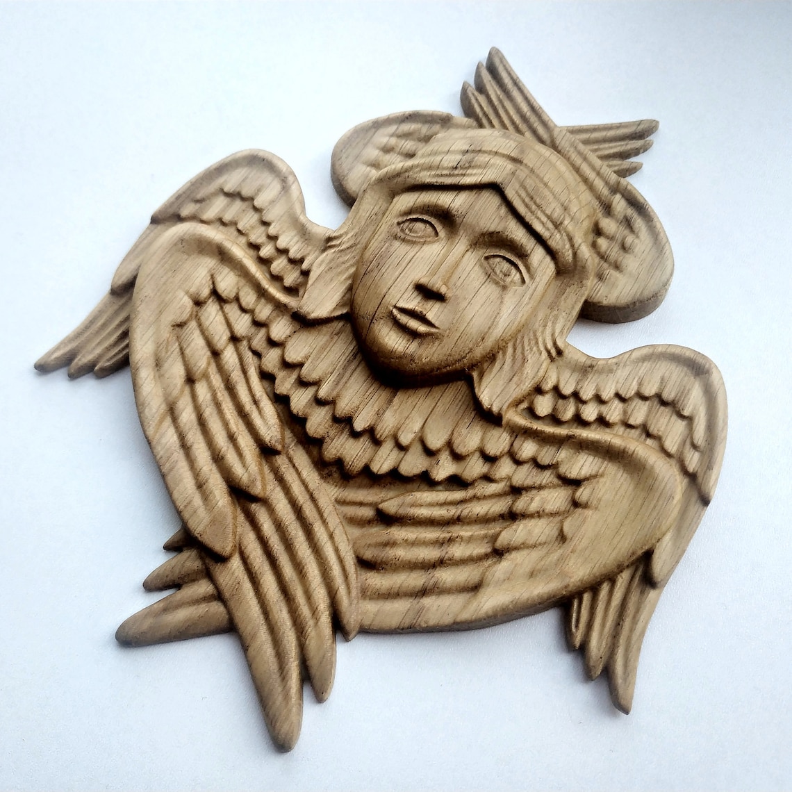 Winged Angelic Cherub Angel Carved Angel Wooden Angel - Etsy