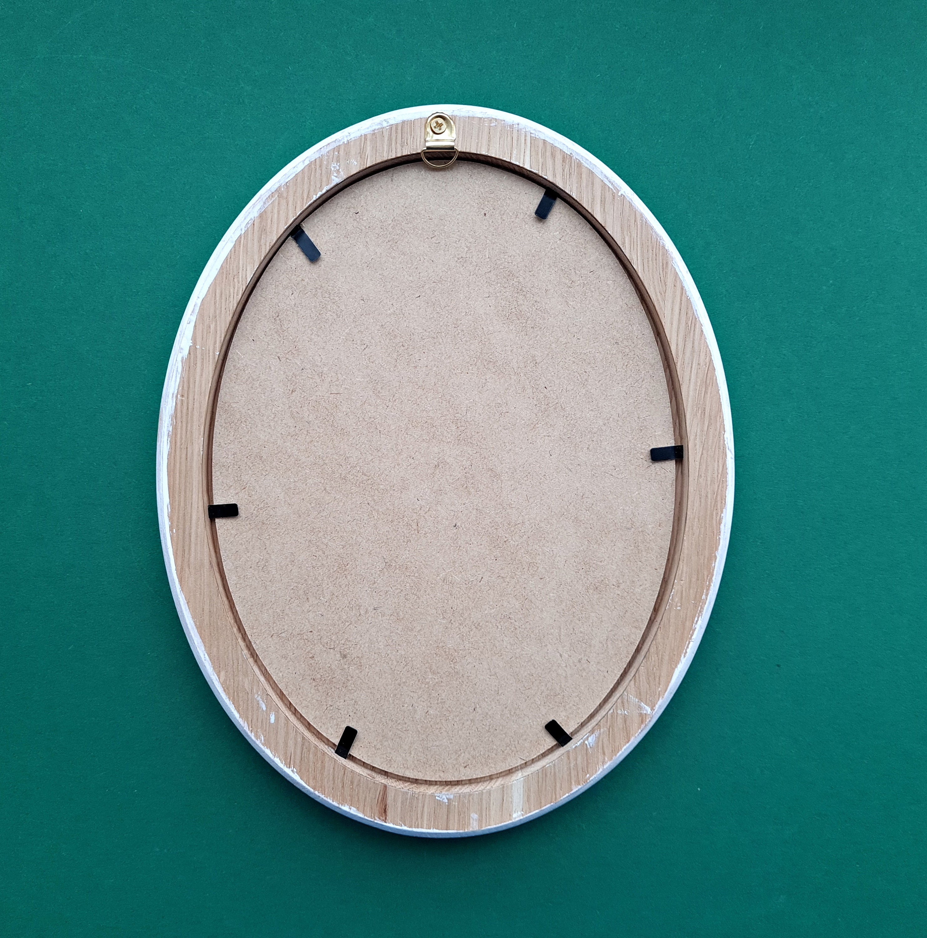 White oval frame oval frame wooden oval frame picture | Etsy