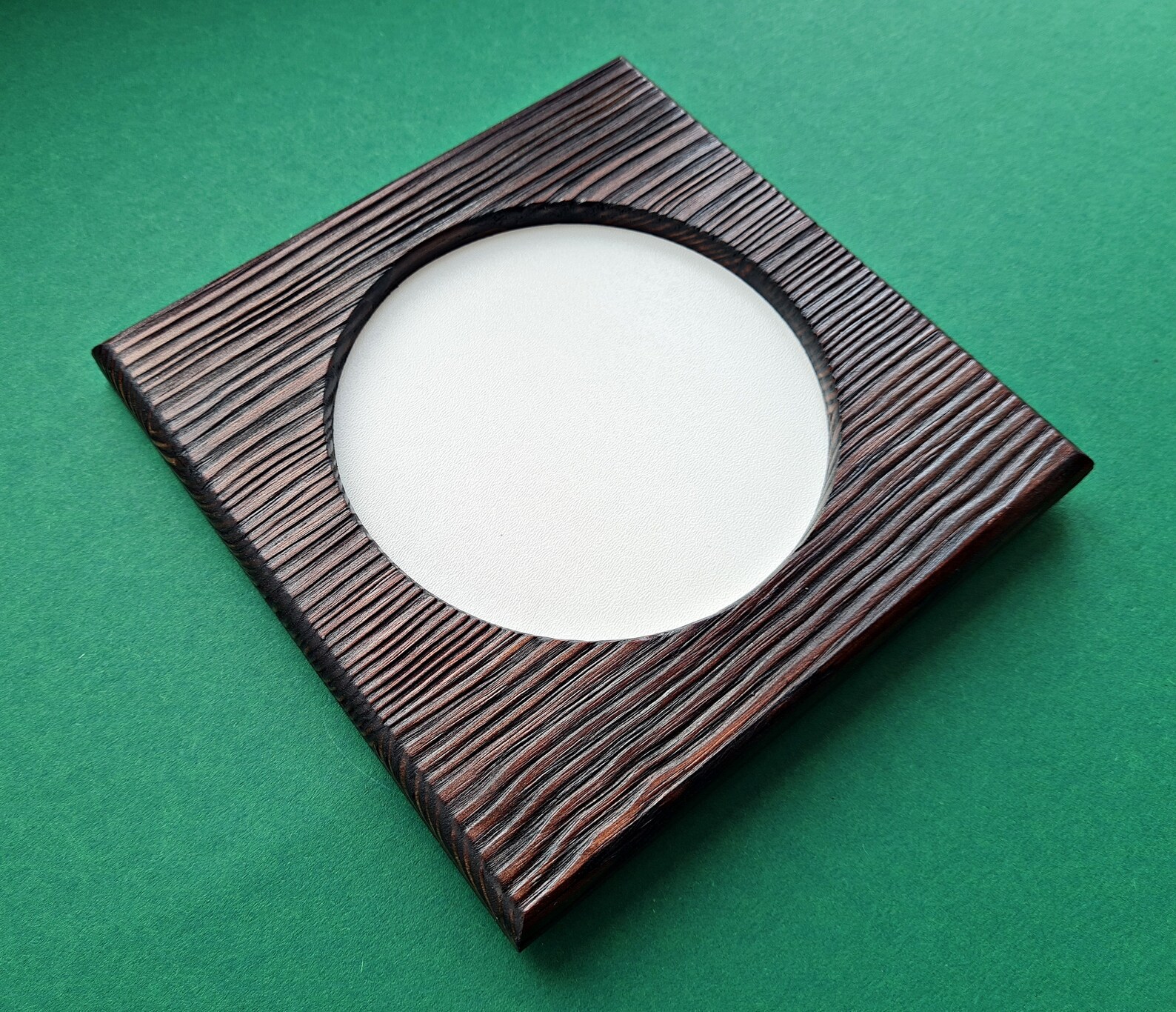 Wooden Square Frame With Opening Round Hole Circle in a - Etsy UK