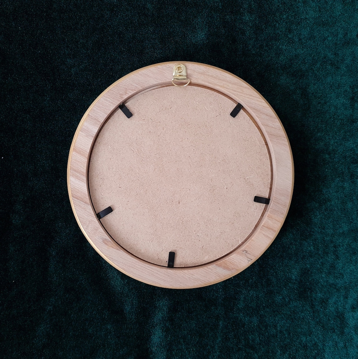 Golden Round Frame Wooden Picture Frame Round Photo Frame - Etsy