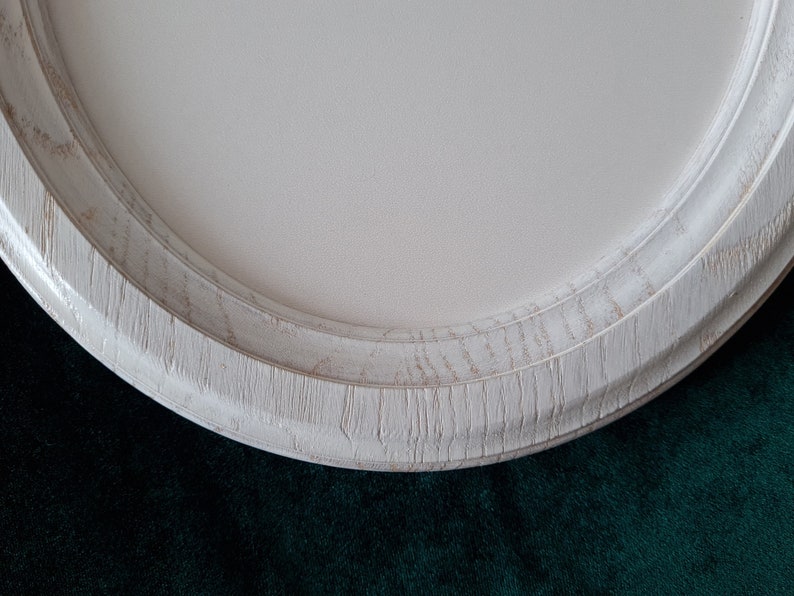 Wide White Oval Frame Oval Frame Wooden Oval Frame Picture | Etsy