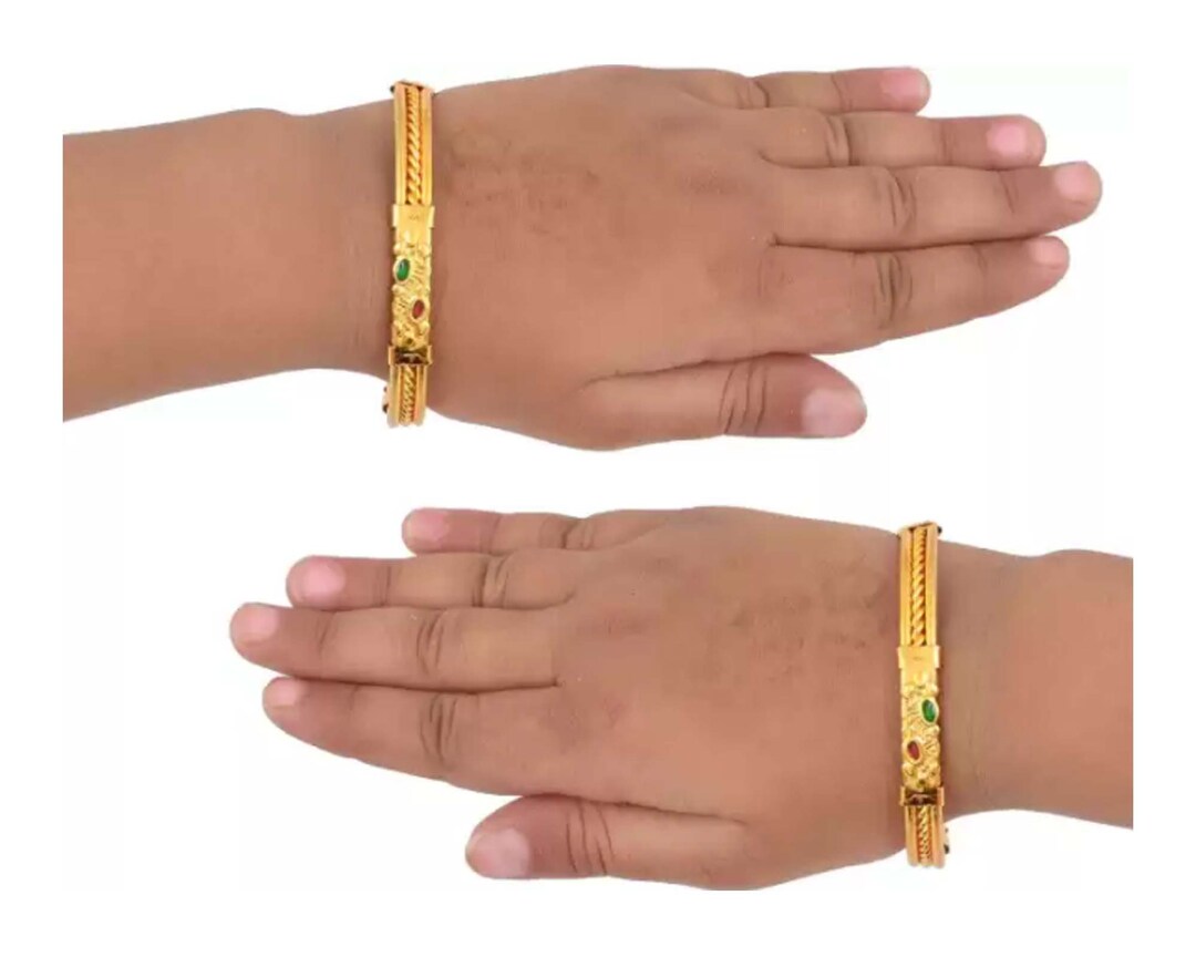 Akinoskids Colorful Design Nazariya for Newborn. Gold Plated - Etsy