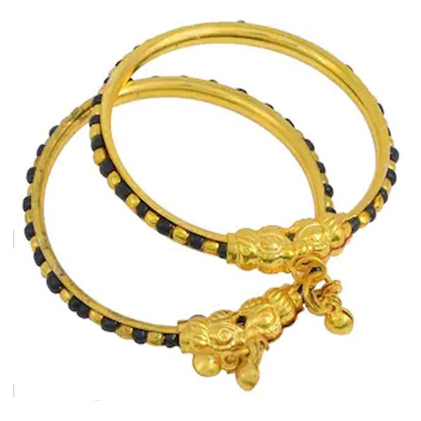Baby Ethnic Black Bangles - Etsy