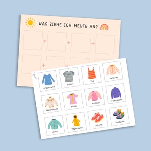 Dressing Cards for Girls to Print, Dressing Plan, Daily Plan for ...