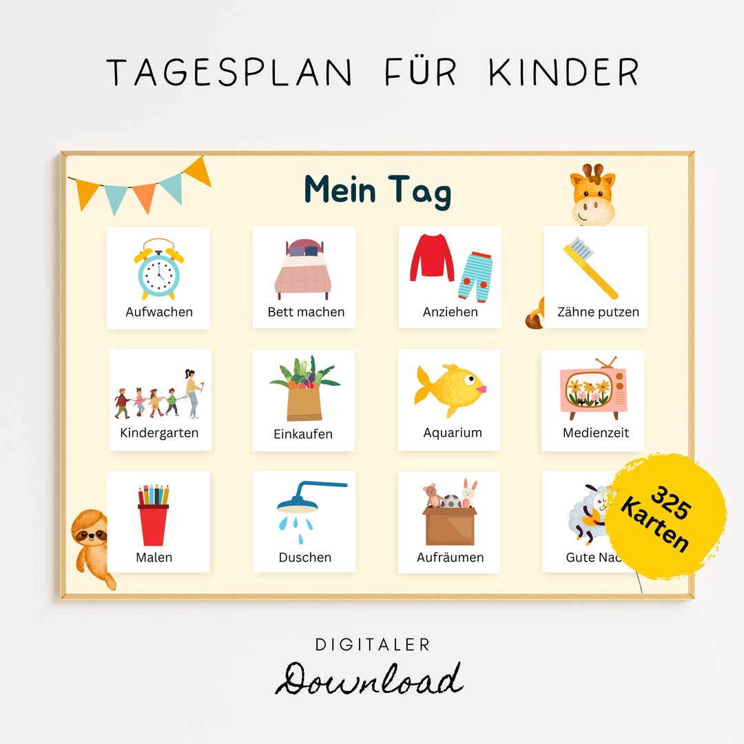 Tagesplan Kinder Montessori, Tagesplan Kleinkind Schulkind ...