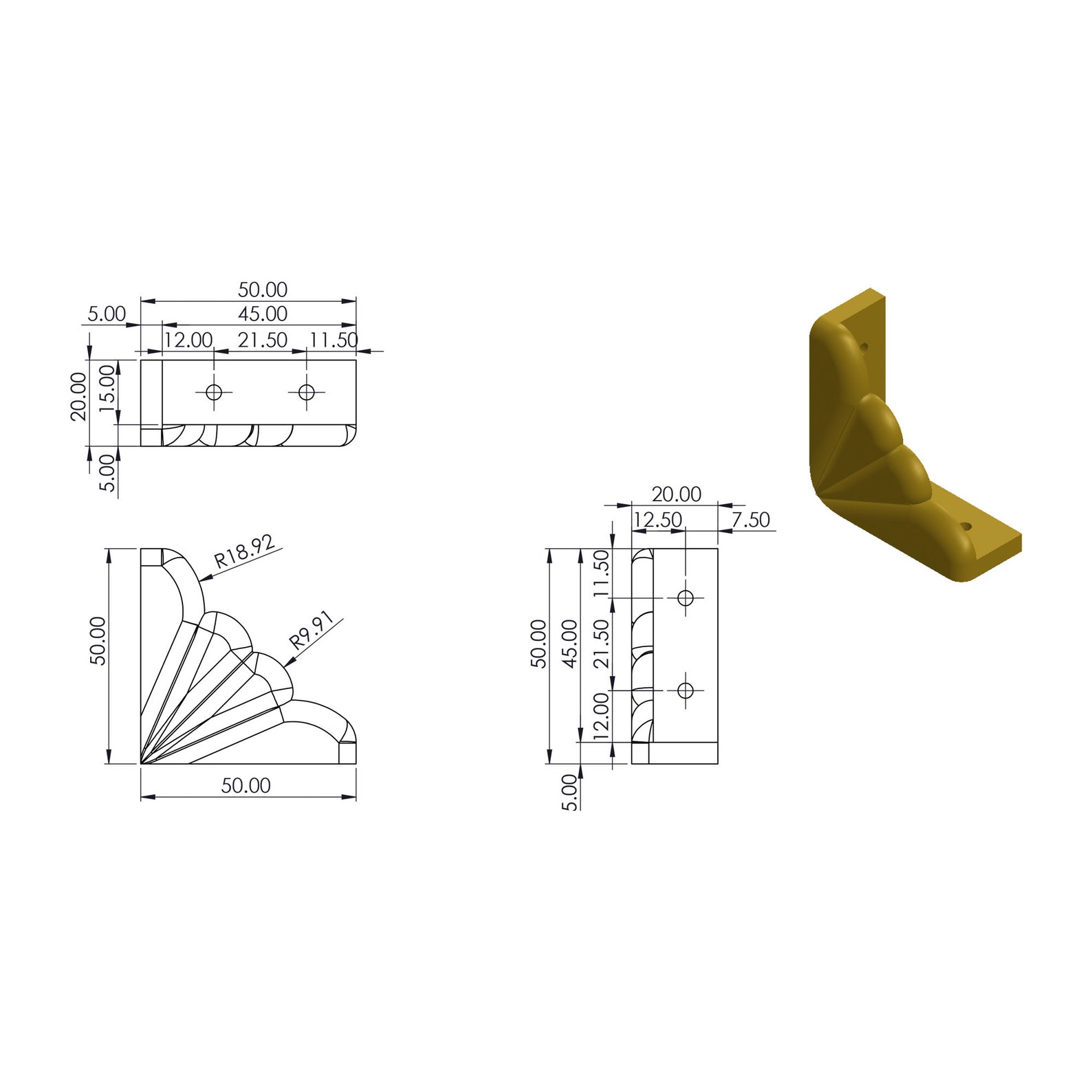 Alberta Solid Brass Table Corner, Case Corner, Box Corner, Vintage ...