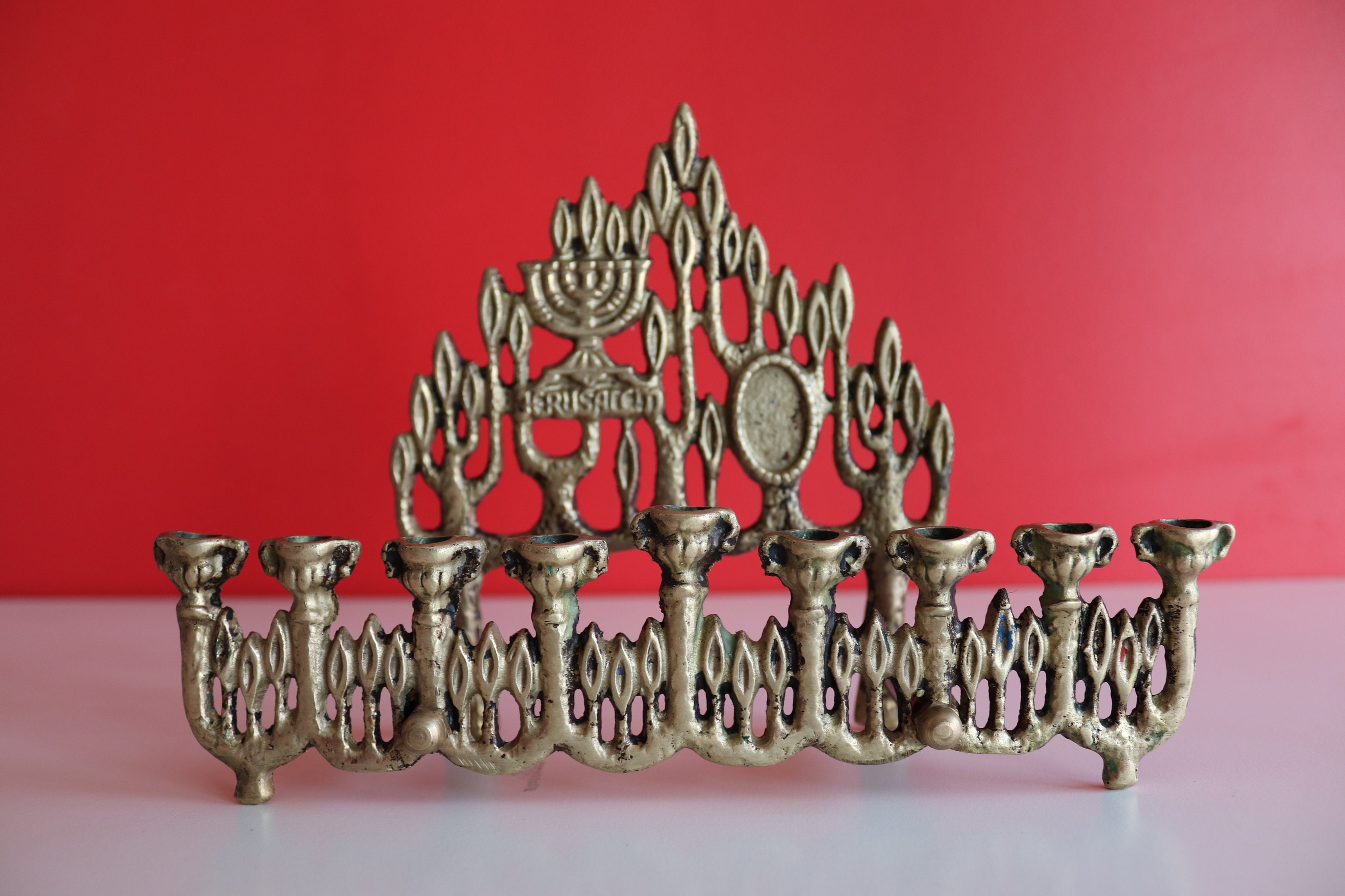 Gran menorah de la década de 1940 | Etsy