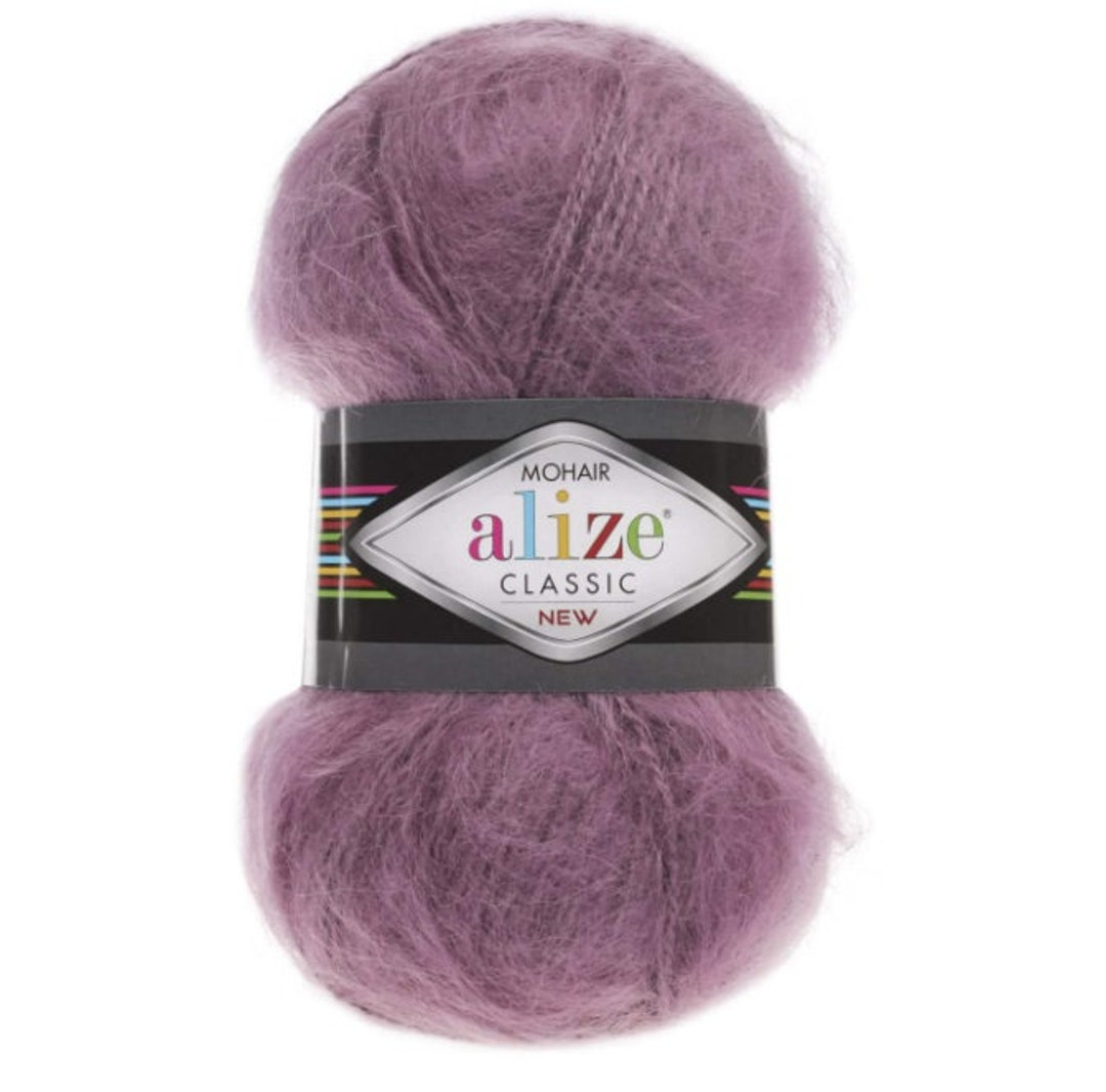 Alize Mohair Classic Wool Yarn, 1 Skein X 100 Grams, Fancy Mohair ...