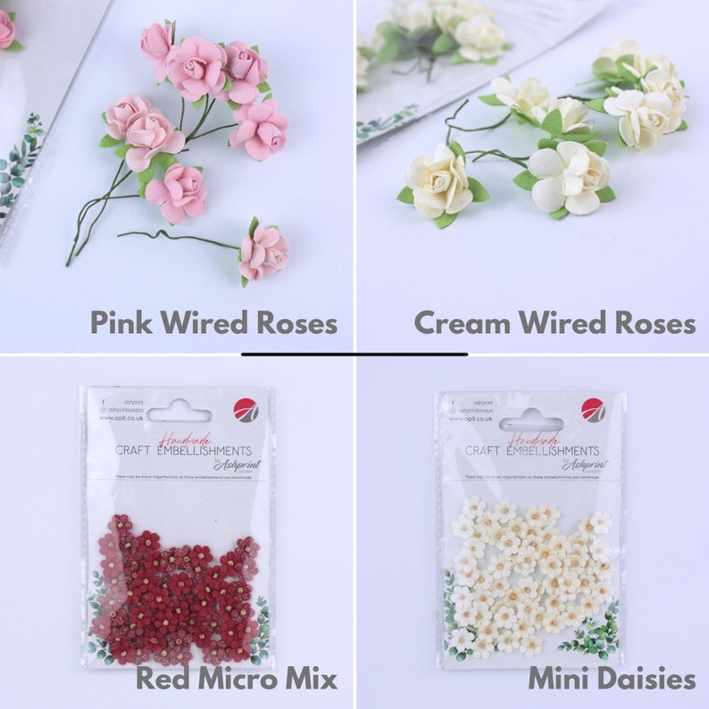 Papercraft Embellishments Papercraft Flowers Papercraft | Etsy