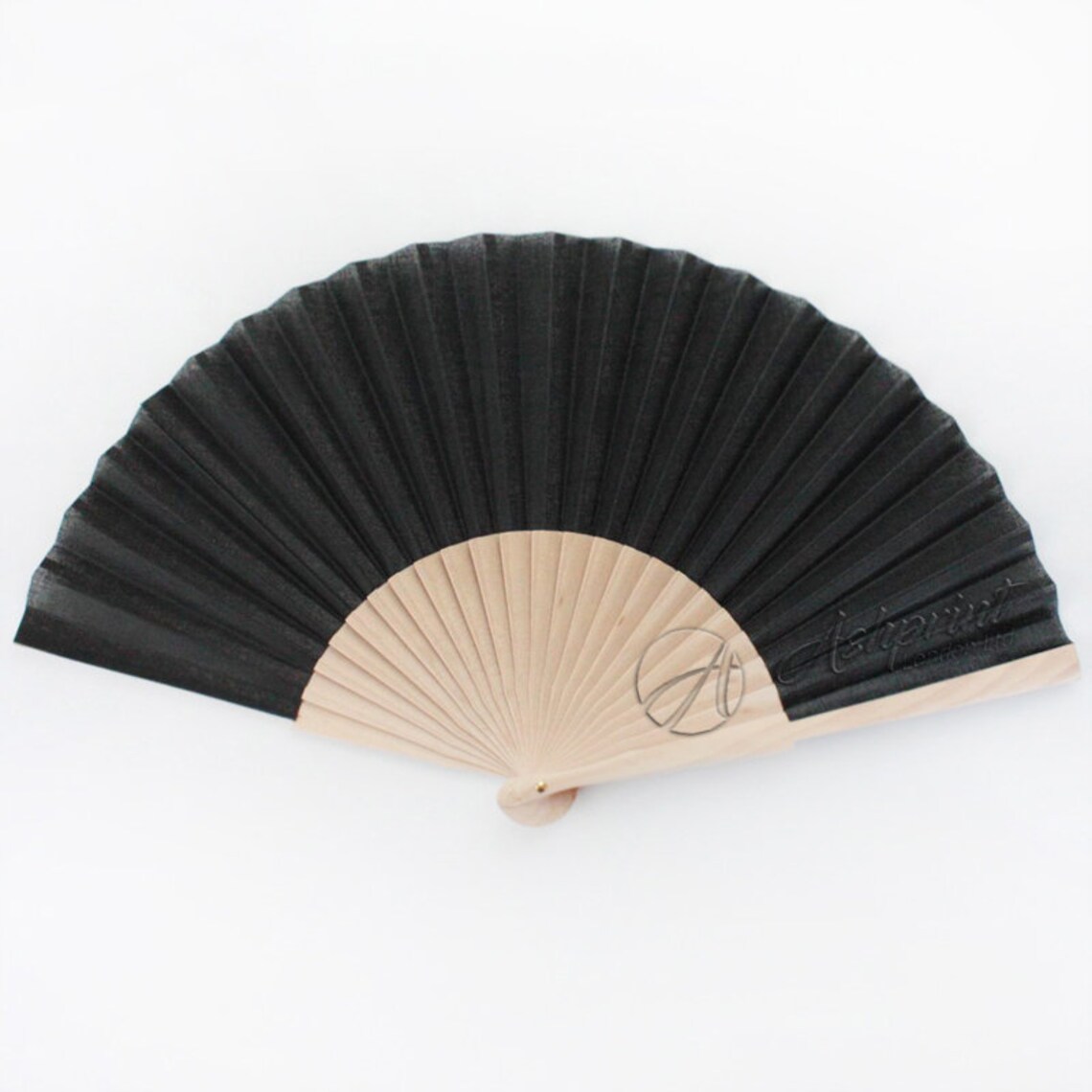 Black Wooden Hand Fan Black Wedding Fans Black Hand Fan | Etsy