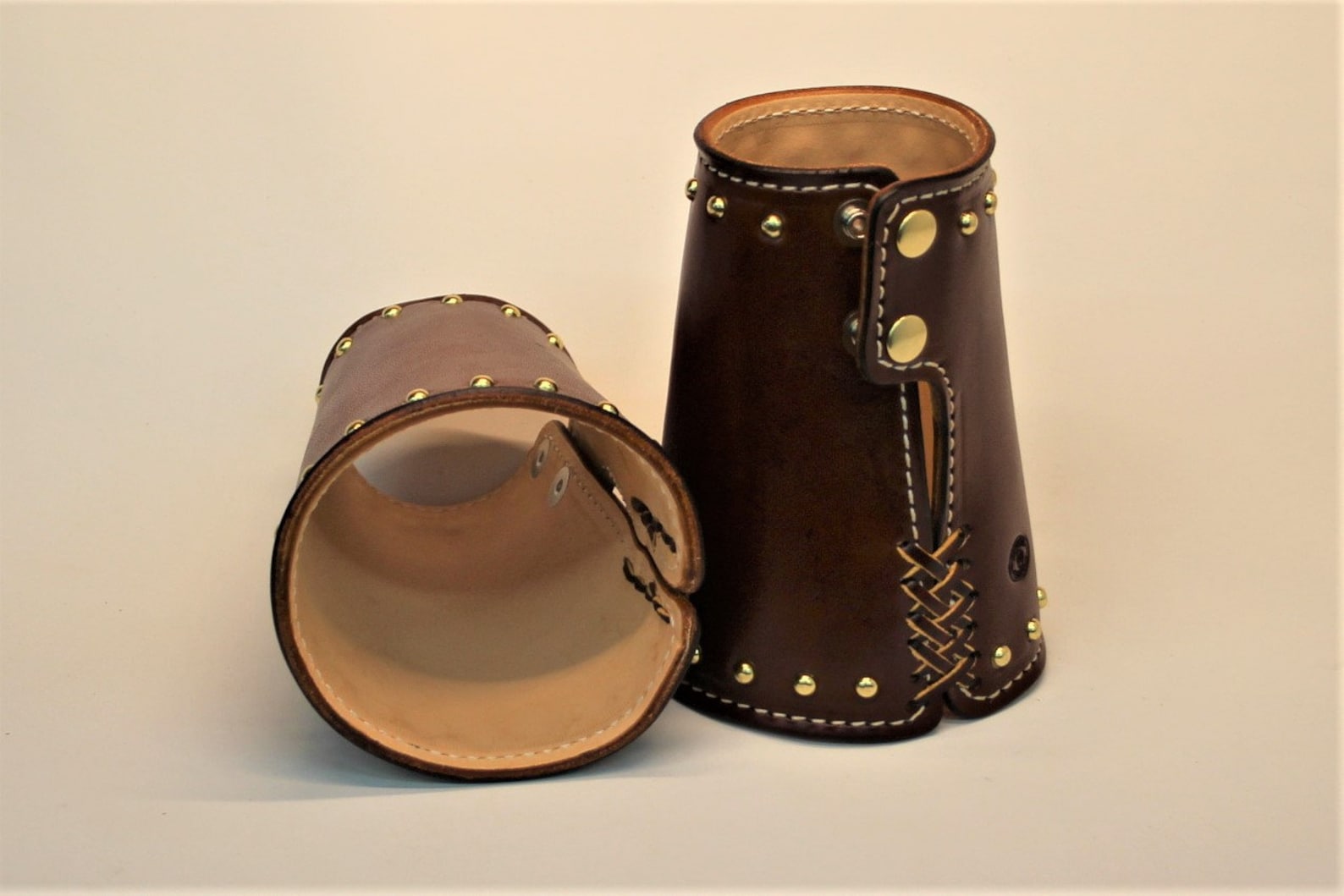 Leather Wrist Cuffs - Etsy