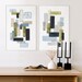 Abstract Posters Set,set of 2 Wall Art Prints,abstract,geometric Prints ...