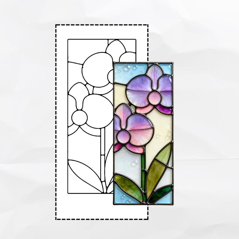 30+ Stained Glass Window Panel Patterns Bundle - A4 Suncatcher Pattern ...